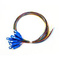China 12 Core SC UPC APC SM G652D G657A 0.9mm Fiber Optic Pigtails for sale