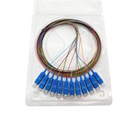 China 12 Core SC UPC APC SM G652D G657A 0.9mm Fiber Optic Pigtails for sale