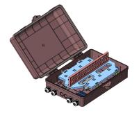 China Waterproof Outdoor ABS Plastic Fiber Splitter Distribution Box FTTX Solutions for sale