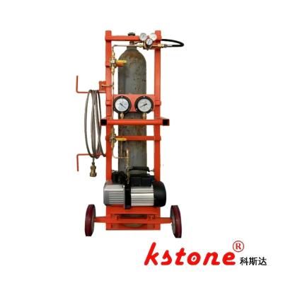 China 220V50Hz, Mobile SF6 Vacuum Inflating Trolley, 3-001-4-R002, DN8, Cylinder Weighing [KSCZ-15C] for sale