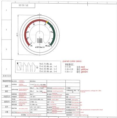 China SF6 GAS DENSITY MONITOR, 0-1.0 MPa Absolute Pressure Range, Class 1.0 Accuracy, Temperature Compensated, 304/316L Stainless Steel, IP Rated for sale