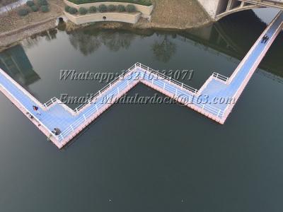 China Plastic pontoon lake bridge for sale for sale