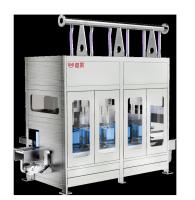 China Low Noise Lube Oil Filling Machine Granulation Equipment For Powders 380V Voltage for sale