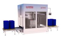 China Hydraulic 5L Barrel Liquid Filling And Capping Machine With 220V/50Hz Power Supply for sale