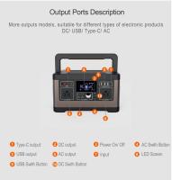 China 500W 520Wh Portable Power Station, Pure Sine Wave Solar Generator for Camping for sale