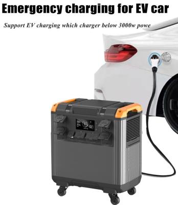 China Charging Time 4 Hours 3000W 5376Wh Power Station AC Output Ports 4 Ports Output Voltage AC 110V 220V Energy Backup Device for sale