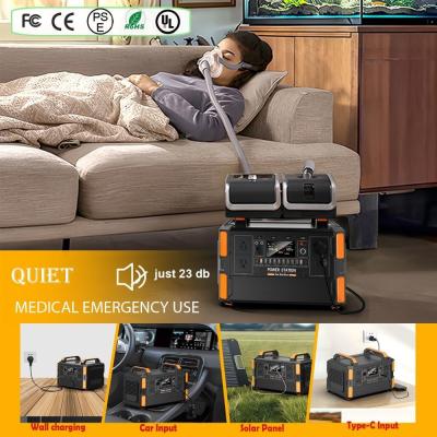 China 1200W Portable Power Station with 1008Wh LiFePO4 Battery and Pure Sine Wave Output for Emergency Backup for sale