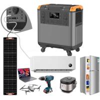 China 3000W 5376Wh Portable Solar Power Station with LiFePO4 Battery for Home and Off-Grid Use for sale