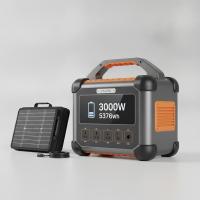 China 3000W 5376Wh Portable Solar Power Station with LiFePO4 Battery for Home and Off-Grid Use for sale