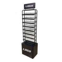 China 2200mm Retail Exhibitions Metal Display Stands Customizable Retail Wire Display Racks for sale