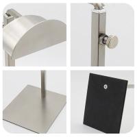 China Height Adjustable Metal Retail Display Stainless Steel Handbag Display Stand For Shopping Mall for sale