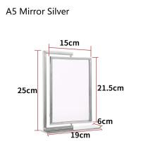China 25CM A5 Metal Retail Display Racks 0.8KG Vertical Sign Holder Tabletop Signage for sale