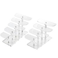 China Custom Glasses Acrylic Display Stands Multi Layer Eyewear Display Rack 14cm 16cm for sale