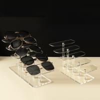 China Custom Glasses Acrylic Display Stands Multi Layer Eyewear Display Rack 14cm 16cm for sale