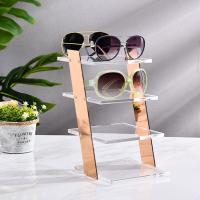 China Custom Clear Acrylic Stands 4 Layer Countertop Display Rack For Sunglasses for sale