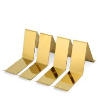 China Counter Top Golden Metal Retail Display 16cm  Shoe Rack For Retail Store for sale