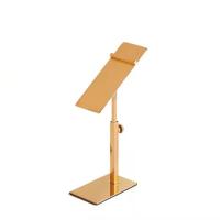 China Countertop Metal Riser Stand Adjustable Retail Shoe Rack Stainless Steel for sale