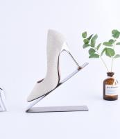 China V Shape Retail Shoe Display Rack Metal High Heel  Display Rack Holder For Home for sale
