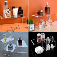 China 5pcs Acrylic Display Stands Pedestal U Shape Clear Acrylic Shelf Riser Showcase for sale