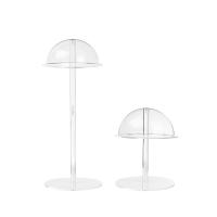China Transparent Black Acrylic Display Stands Hair Accessory Holder 20cm for sale