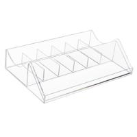 China 4 Divisions -12 Divisions Belt Display Rack Clear Belt Display Stand For Home Commercial for sale