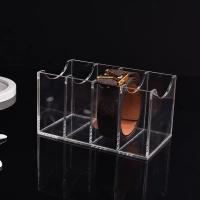 China multi Divisions 12.5cm Acrylic Display Stands Holder Belt Display Stands For Storage Box for sale