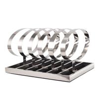 China 5pcs Custom Metal Retail Display Rack 770mm Belt And Tie Rack Belt Organizer for sale
