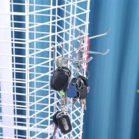 China Supermarket Metal Mesh Shelves Rotating Heavy Duty Shelving On Casters 134cm for sale