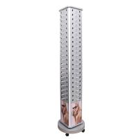 China 4 Sided Custom Display Stands 1740mm 84 Pairs Floor Standing Sunglasses Display for sale