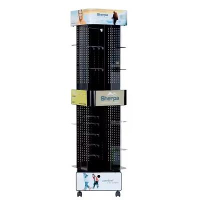 China 1mm 2mm 3mm Metal Display Rack Storage  Pegboard Display Stand for sale