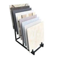 China Custom 20pcs Steel Sample Board Waterfall Display Stand For Ceramic Tile for sale