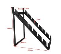 China 8pcs 600 X 600mm Tile Display Stand Warehouse Waterfall Display Rack for sale