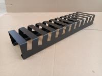 China Matt Black Tile Display Stand Quartz Samples Countertop Stand Hold 2cm for sale