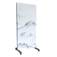China Movable Large Panel  Tile Display Holder Double Sided Metal Granite Slab Racks for sale