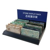 China 18pcs Small Stone Display Stand Quartz Samples Marble Slab Stand 455mm for sale