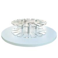 China Desktop Porcelain Granite Display Rack Tile Quartz Rotating Display Stands For Stones for sale