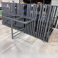 China 800 X 2400mm Porcelain Rotating Display Stand  Slab Pull Out Tile Display Stand Rack for sale