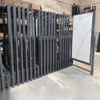China 800 X 2400mm Porcelain Rotating Display Stand  Slab Pull Out Tile Display Stand Rack for sale
