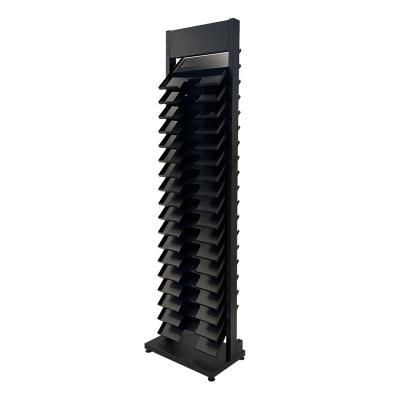 China Freestanding Tower Stone Display Stand 400 X 300mm With Shelves for sale