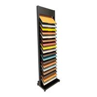 China Freestanding Tower Stone Display Stand 400 X 300mm With Shelves for sale