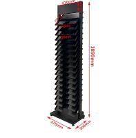 China Freestanding Tower Stone Display Stand 400 X 300mm With Shelves for sale