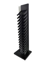 China Floorstanding Porcelain Panel Tile Display Stand Tower Holder Stone Sample Display Rack for sale