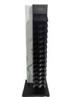 China Floorstanding Porcelain Panel Tile Display Stand Tower Holder Stone Sample Display Rack for sale