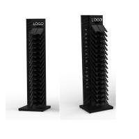 China Floorstanding Porcelain Panel Tile Display Stand Tower Holder Stone Sample Display Rack for sale