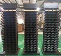 China Custom Tile Display Stand Panel Tower 5 X 10in Metal Floor Display Stands for sale