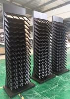 China Custom Tile Display Stand Panel Tower 5 X 10in Metal Floor Display Stands for sale