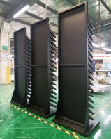 China Custom Tile Display Stand Panel Tower 5 X 10in Metal Floor Display Stands for sale