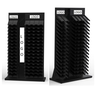 China 1983mm Retail Floor Display Stands 2in1 Porcelain Ceramic Tile Display Rack With Graphics for sale