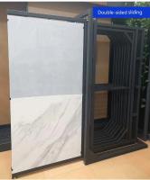 China Mosaics Tile Display Stand Slab Sliding Out Granite Sample Display Rack Single Double Sides for sale