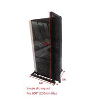 China Mosaics Tile Display Stand Slab Sliding Out Granite Sample Display Rack Single Double Sides for sale
